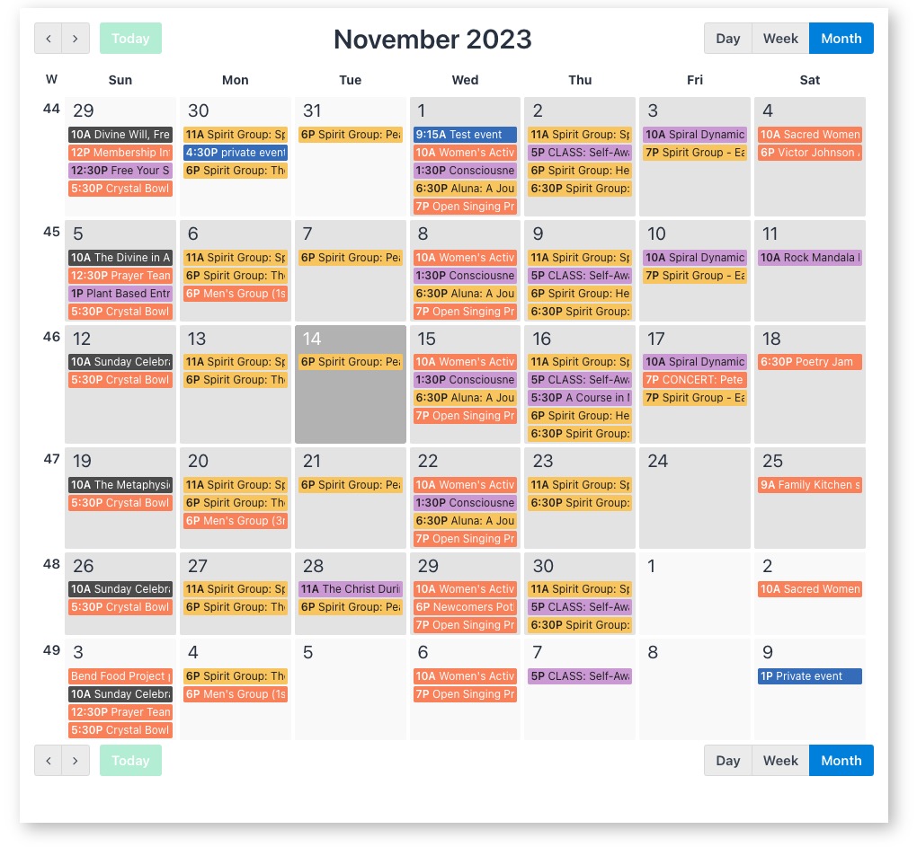 Special Events - Unity Spiritual Community of Central Oregon